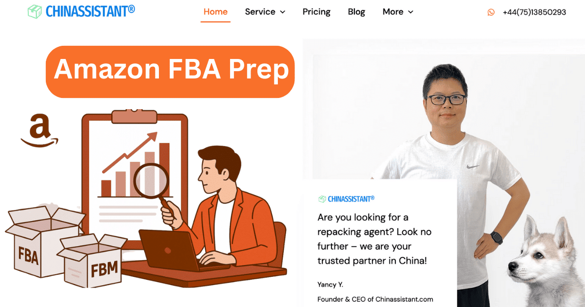 Juste 0,05$/unité | Tarifs Prep Amazon FBA en Chine | Chinassistant